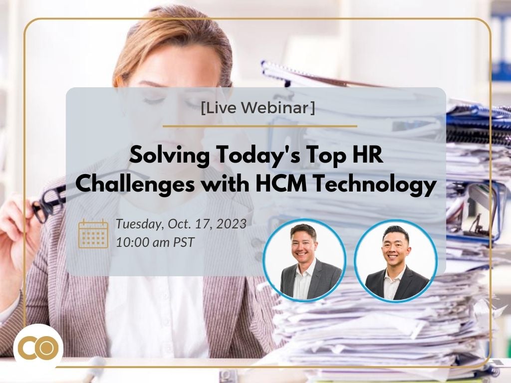 [Webinar] Solving Today's Top HR Challenges with HCM Technology